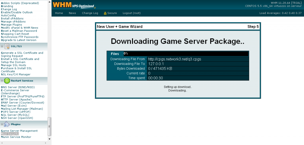 Un serveur de jeux sous Cpanel avec Game Server Management ? | Sécurisation Linux // WebHost Manager
